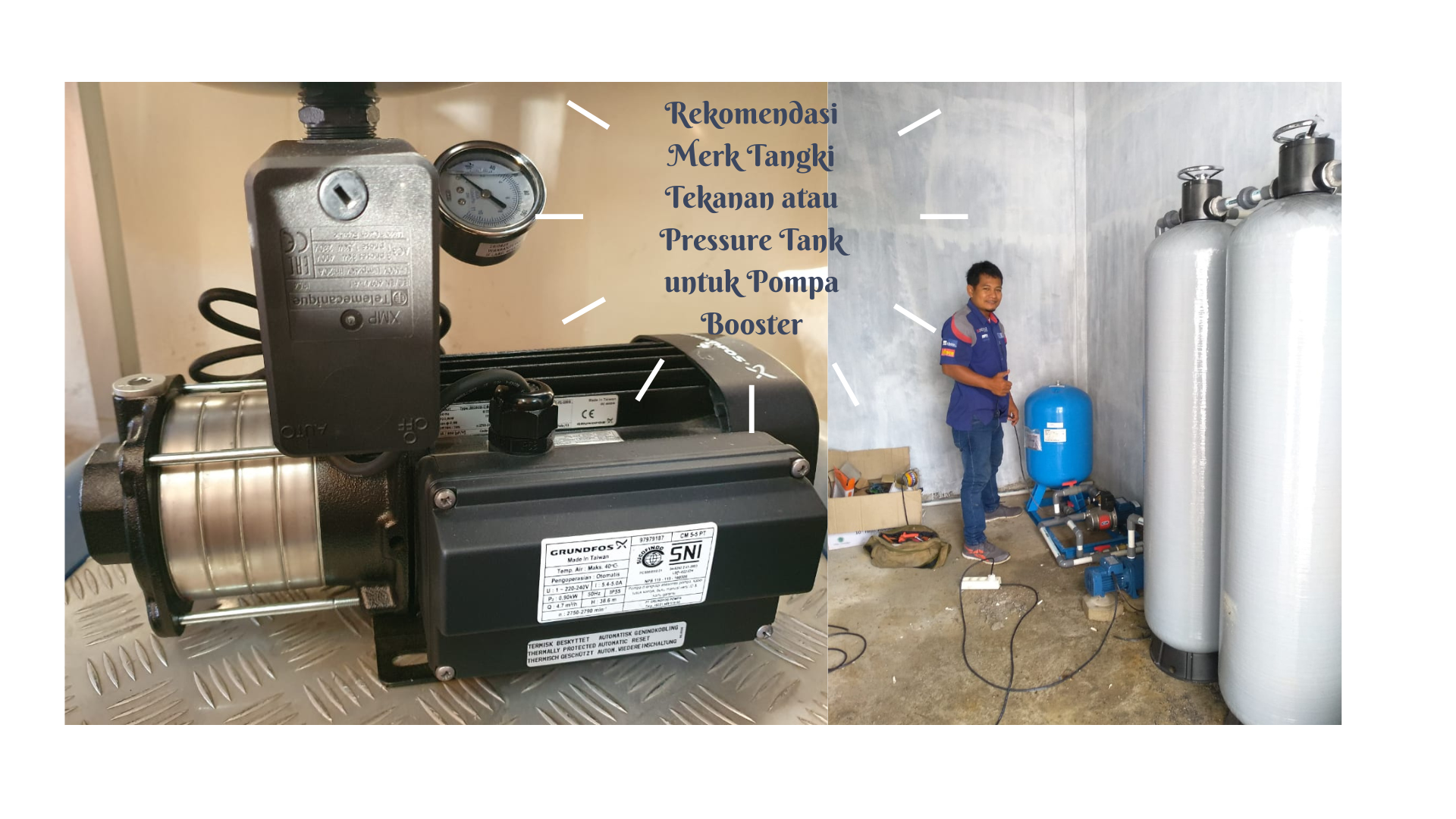 Rekomendasi Merk Tangki Tekanan atau Pressure Tank untuk Pompa Booster ...
